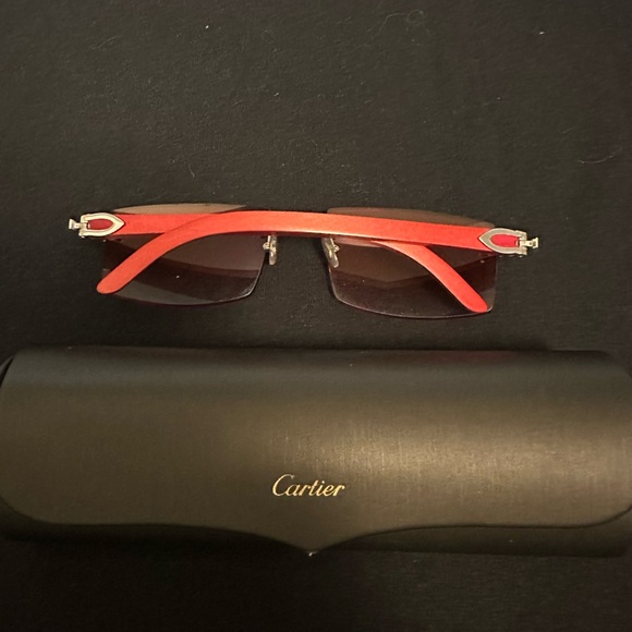 Cartier | Accessories | Cartier Glasses With Receipts Red Tulip Tree ...